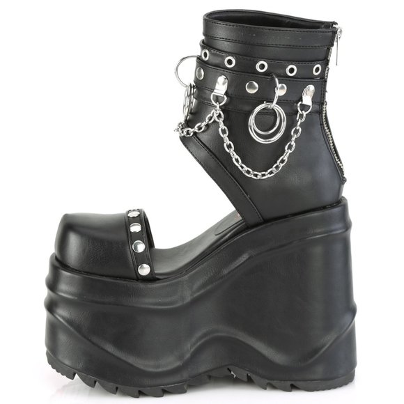 Shoes | Gothic Wedge Platform Ankle Boots | Poshmark